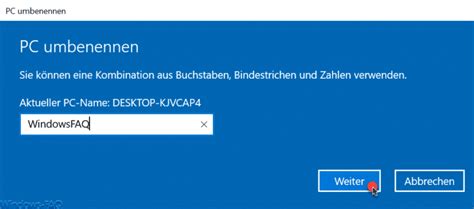 Windows Computer Umbenennen Windows Faq