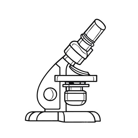 Science Microscope Clipart Black And White