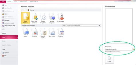 Membuat Database Menggunakan Microsoft Access Muhammad Niko