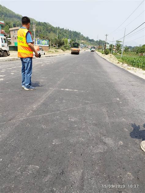 मुग्लिङ पोखरा सडक विस्तार कालोपत्रे गर्न सुरु