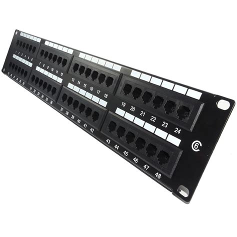 Ovaltel Acton Cabling Solution Pp48c6 1 Patch Panel 48 Ports Cat 6