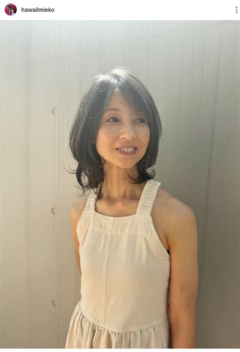 13歳年下と再婚、改名したmiekoのイメチェンに絶賛「涼しげ」「さわやか」「超絶かわいい」 スポーツ報知