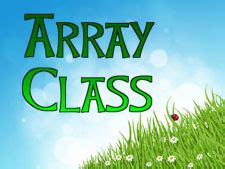 Array Class And Function In C