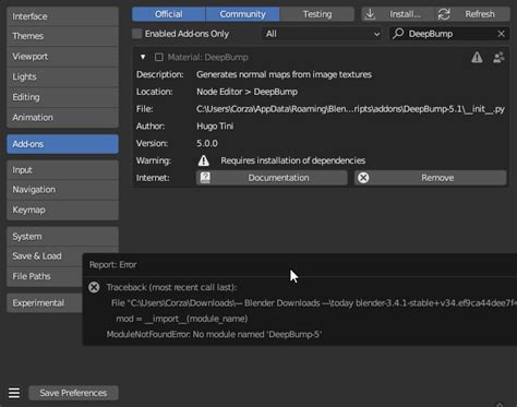 No Option To Install Dependencies · Issue 12 · Hugotinideepbump · Github