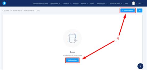 How To Create A Quiz In A Course Module Help Pages