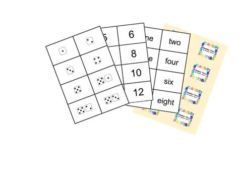 Number Match Pair Game Teaching Resources