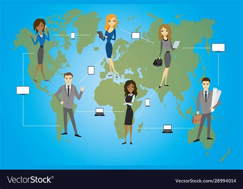 Global Business Concept Royalty Free Vector Image