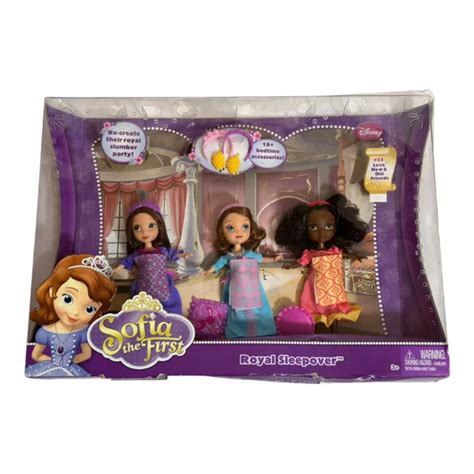 Sofia The First Royal Sleepover 3 Doll Playset New W Jade Ruby