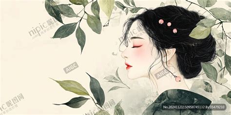 Ai创作图汉服美人插画 水彩风汉服美女 工笔美女插画 古风美女头像插画封面 汉服女性插画 手绘汉服美女插画 汉服女插画 汉服女孩插画 文艺美女插画 古风女人插画 美人倚窗插画 古装女孩插画