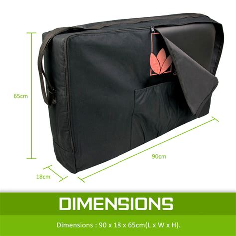 Letitia Lane Black Forever Beauty Portable Massage Table Carry Bag