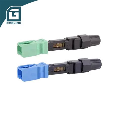 Gcabling Sc Upc Fiber Optic Connector Singlemode Apc Pre Polished Fiber Fast Connector