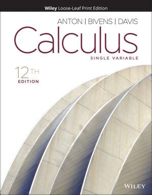 Calculus Single Variable Th Edition Wiley