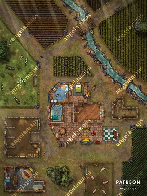 Farmstead Animated Battle Map With Foundry Vtt Spooky Action Games