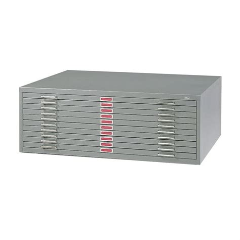 Safco 10 Drawer Flat Files Metal Cabinet For 30 X 42 Documents In