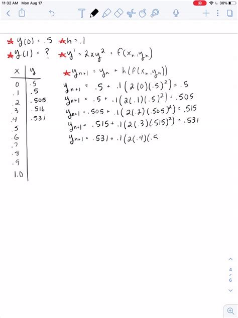 Solveduse Eulers Method With The Specified Step Size To Determine The Solution To The Given