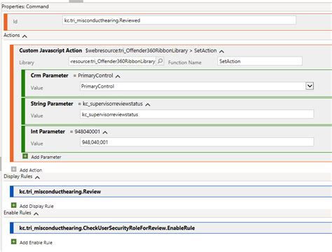 Creating A Custom Ribbon Button In Dynamics 365 Conditional Display Based On Field Value And