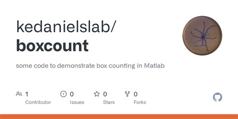 github kedanielslab boxcount some code to demonstrate box counting