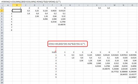 Excel Formula For Upper Triangular Matrix Rate Increases Stack Overflow