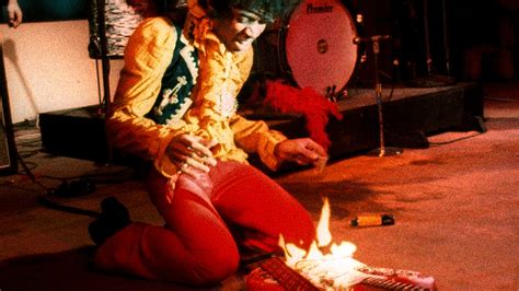 Jimi Hendrix Guitar On Fire