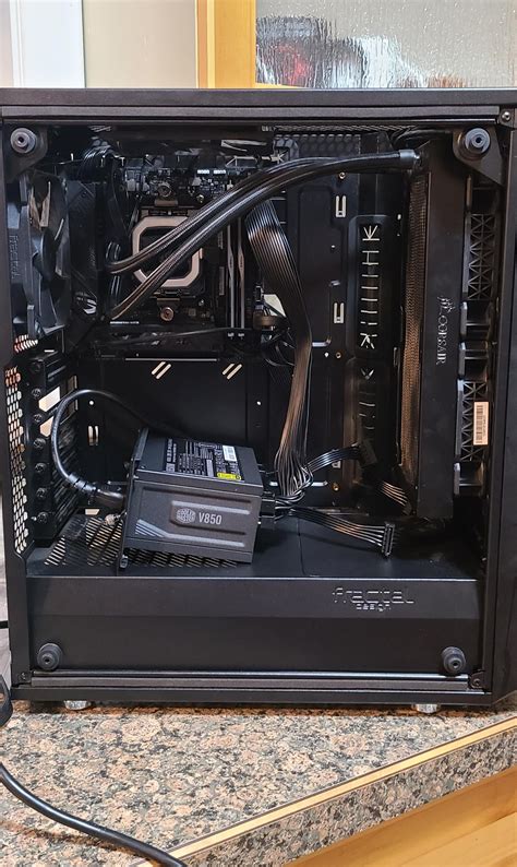 New Mini Itx Server All We Had Was A Midtower Sfx Psu Mobo Cable Too