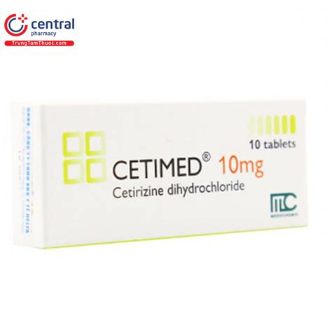 [chÍnh HÃng] Thuốc Cetimed Cetirizine 10mg Tác Dụng Liều Dùng