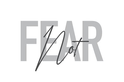 회색 색상의 톤에 두려워하지 말라라는 말의 현대적이고 간단하며 최소한의 타이포그래피 디자인 시원하고 도시적이며 트렌디하고 장난기 넘치는 그래픽 벡터 아트 가을에 대한 스톡