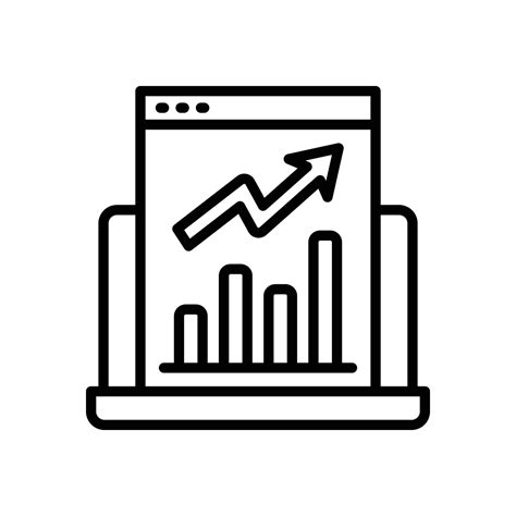 Market Analysis Icon Vector Line Icon For Your Website Mobile