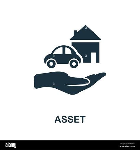 Asset Icon Simple Creative Element Filled Monochrome Asset Icon For