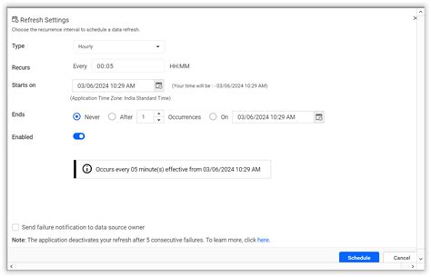 Data Refresh Workflow And Refresh Rate Limitations In Bold Bi
