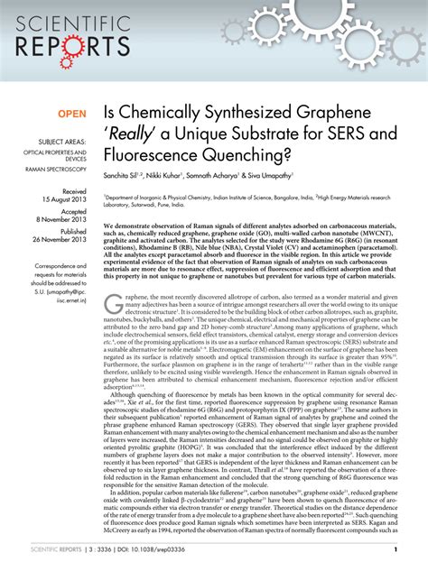 Pdf Is Chemically Synthesized Graphene Really A Unique Substrate