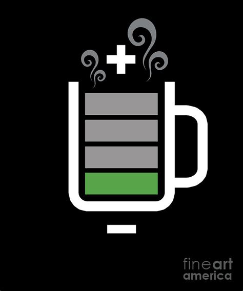 Coffee Needs Refill Recharge Level Digital Art By Sassy Lassy Fine Art America