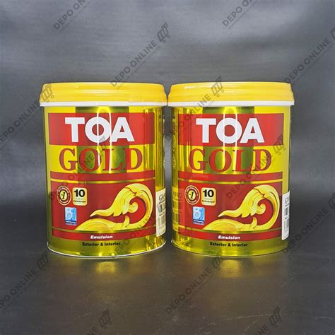 Jual CAT TEMBOK TOA GOLD PAINT CAT TEMBOK WARNA EMAS LITER Shopee Indonesia