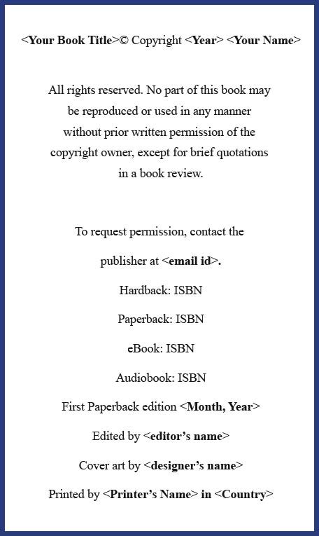 All Rights Reserved Copyright