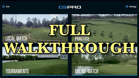 The Best Golf Simulator Software Gs Pro Full Walkthrough Youtube
