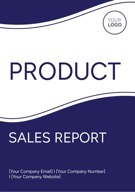 free product sales report template to edit online