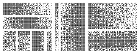 분산된 요소 픽셀화된 사각형 파편에 대한 파괴 플랫 블랙 분산 요소 픽셀 붕괴 배경 인종 벡터 컬렉션 가득 찬에 대한 스톡 벡터 아트 및 기타 이미지 Istock
