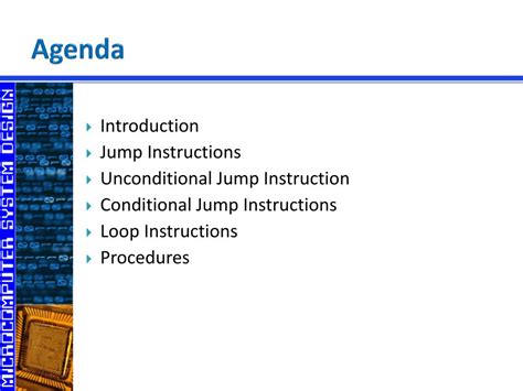 Ppt The 8086 Assembly Programming Program Control Instructions