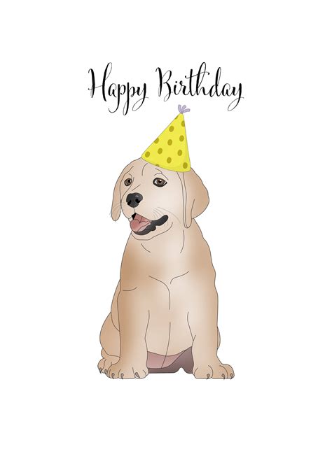 Happy Birthday Cute Lab