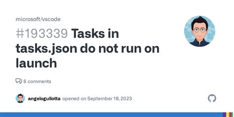 Tasks In Tasks Json Do Not Run On Launch Issue Microsoft Vscode Github