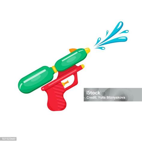 배 모양의 물 권총의 벡터 일러스트레이션은 흰색 배경에 고립 된 수압으로 촬영합니다 물총에 대한 스톡 벡터 아트 및 기타 이미지 물총 클립아트 아이콘 Istock