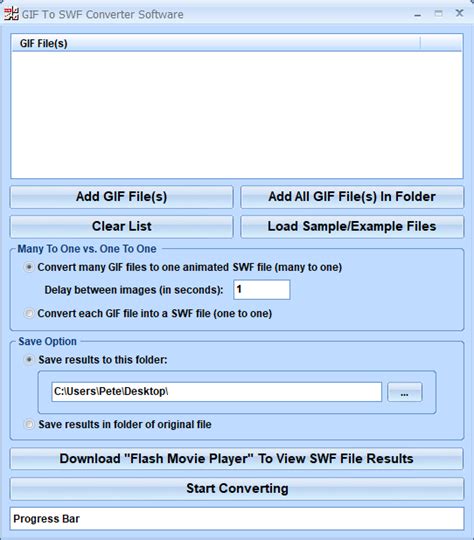 GIF To SWF Converter Software