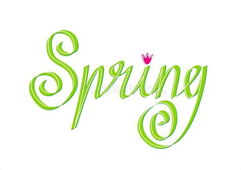 Spring Header Or Banner Design Decorated Stock Illustration Illustration Of Green Text