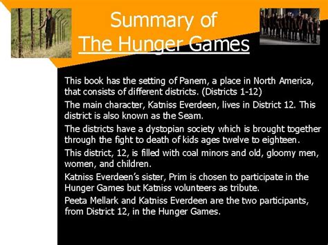 Science Fiction Book Visual The Hunger Games Book
