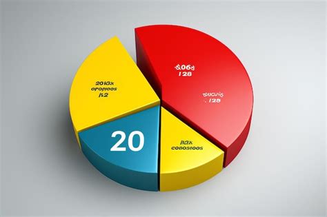 3d pie chart icon for data visualization and business analysis finance and growth 3d pie chart