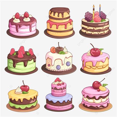 파티 요소에 대한 파스텔 취급 만화 케이크 케이크 생일 파스텔 Png 일러스트 및 이미지 에 대한 무료 다운로드 Pngtree