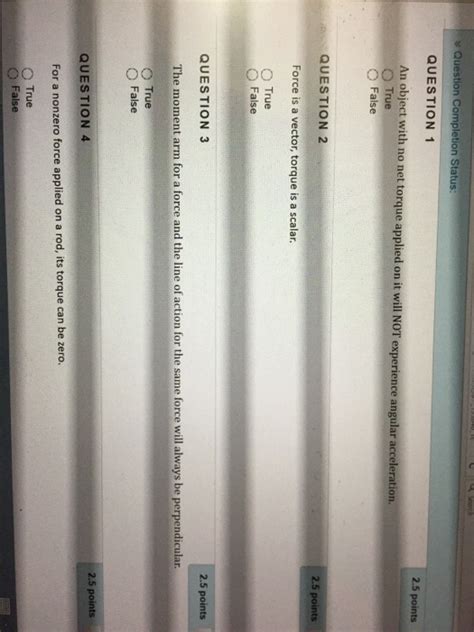 Solved An Object With No Net Torque Applied On It Will Not