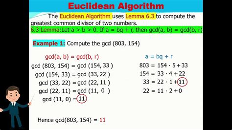 Euclidean Algorithm Number Theory Youtube
