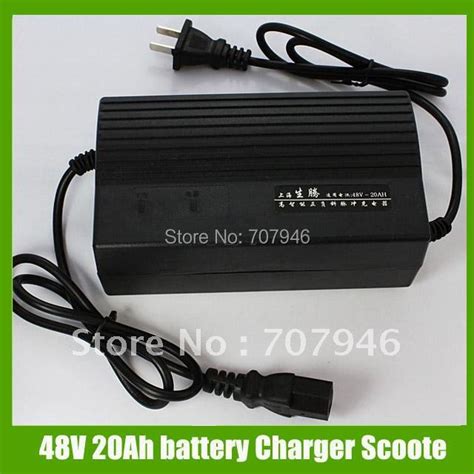 Купить черный 48v вольт 20ah аккумулятор зарядное устройство скутер ...