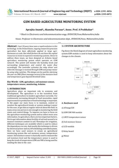 Iot Based Smart Agriculture Monitoring Pptx