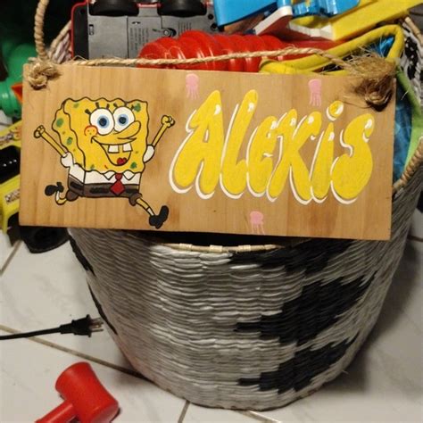 Wall Decor Handmade Alexis Spongebob Plank Poshmark